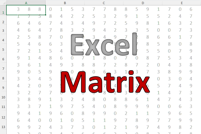 Neo lässt grüßen: Die Matrix in Excel | Der Tabellenexperte