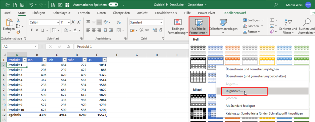 Excel-Quickies (Vol 48) | Der Tabellenexperte