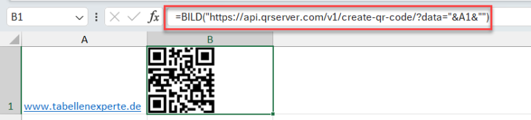 QR-Codes mit Excel dynamisch generieren | Der Tabellenexperte