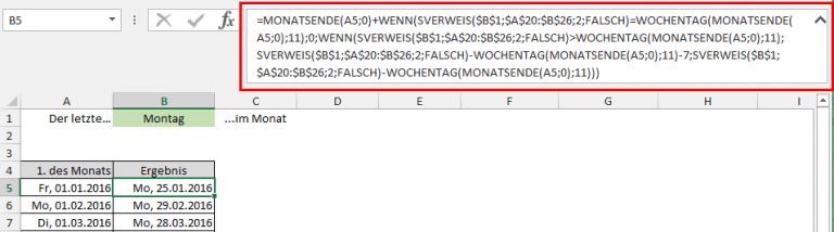 Datumsberechnung Spezial (Teil 1) | Der Tabellenexperte